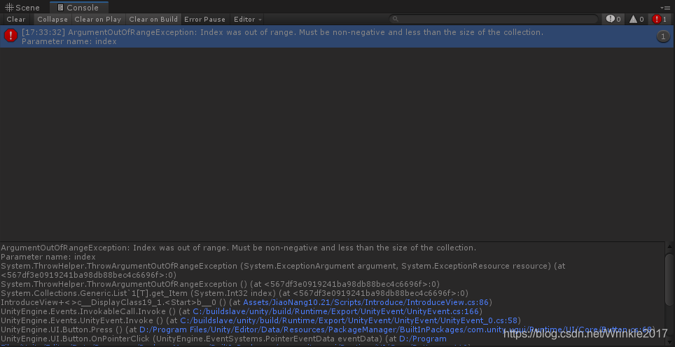 unity3d C#用匿名委托循环注册按钮点击事件报错：索引超界 ArgumentOutOfRangeException: Index was out of range. Must be ...