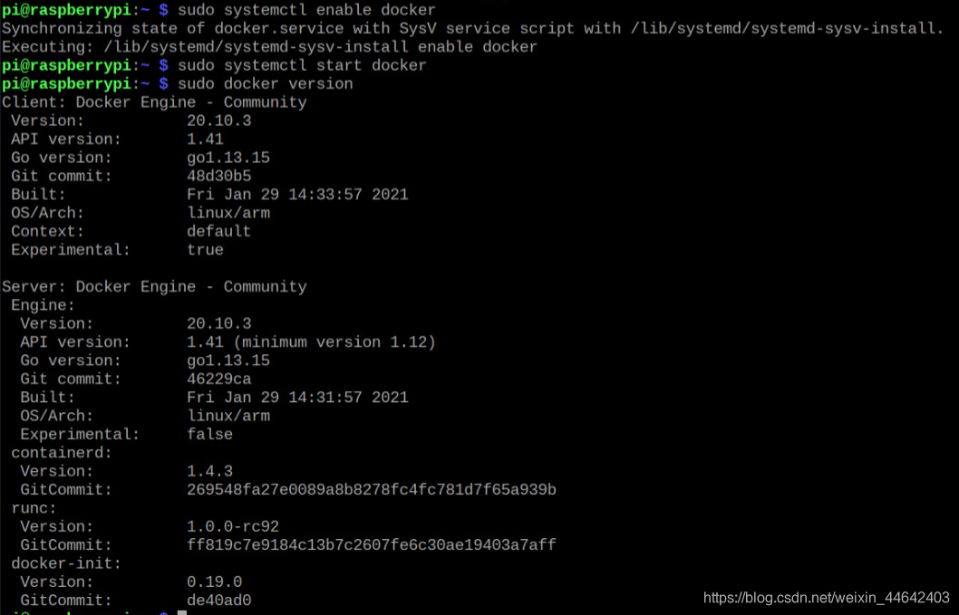 树莓派4b 安装docker 源码巴士