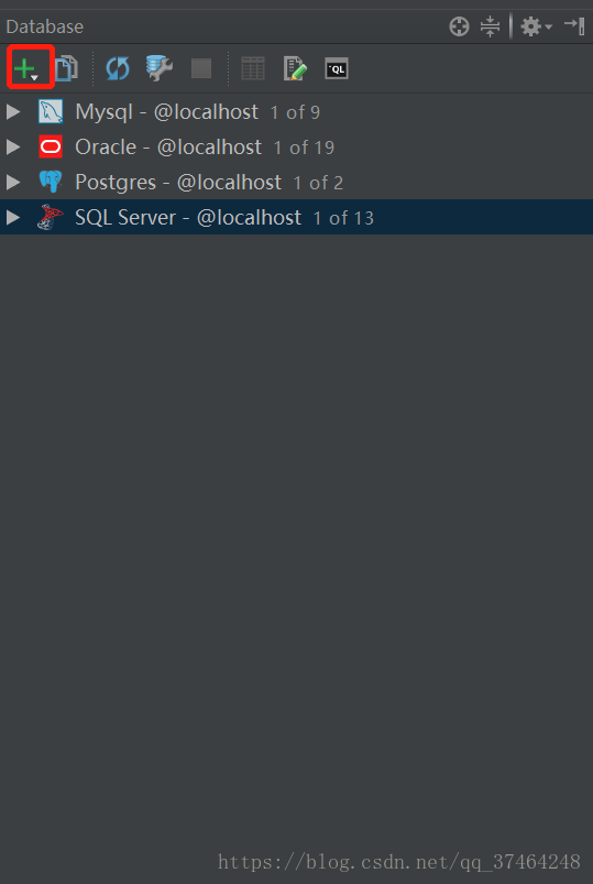 Idea 通过database连接sqlserver,oracle,mysql,postgres数据库配置(图文详解) 源码巴士